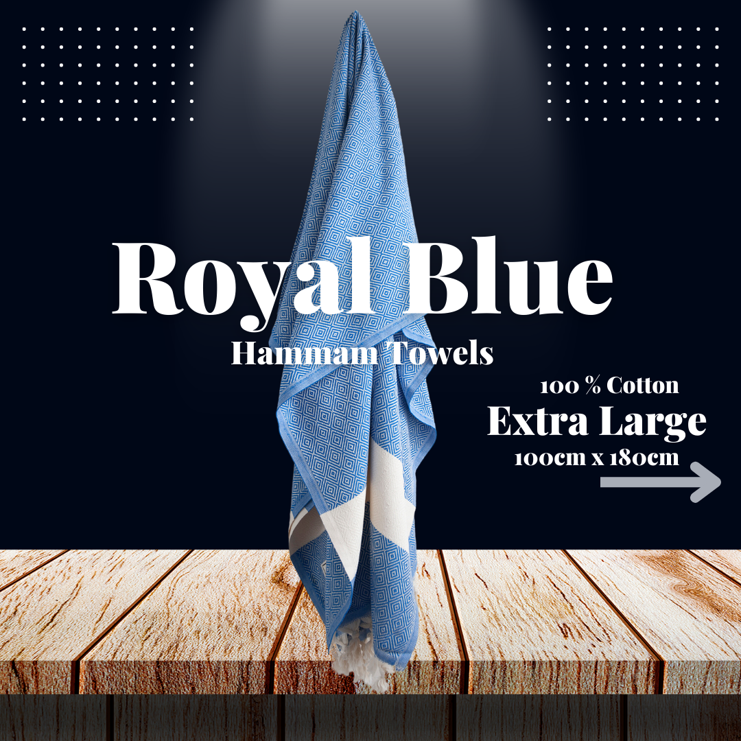 Turkish Hammam Towel – Royal Blue - H for Hammam - Turkish Hammam ...