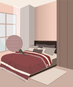 Hasir Ruby Red Throw