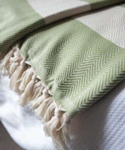 Herringbone Sofa Throws - H for Hammam - Turkish Hammam Towels, Sofa Throws & Bathrobes